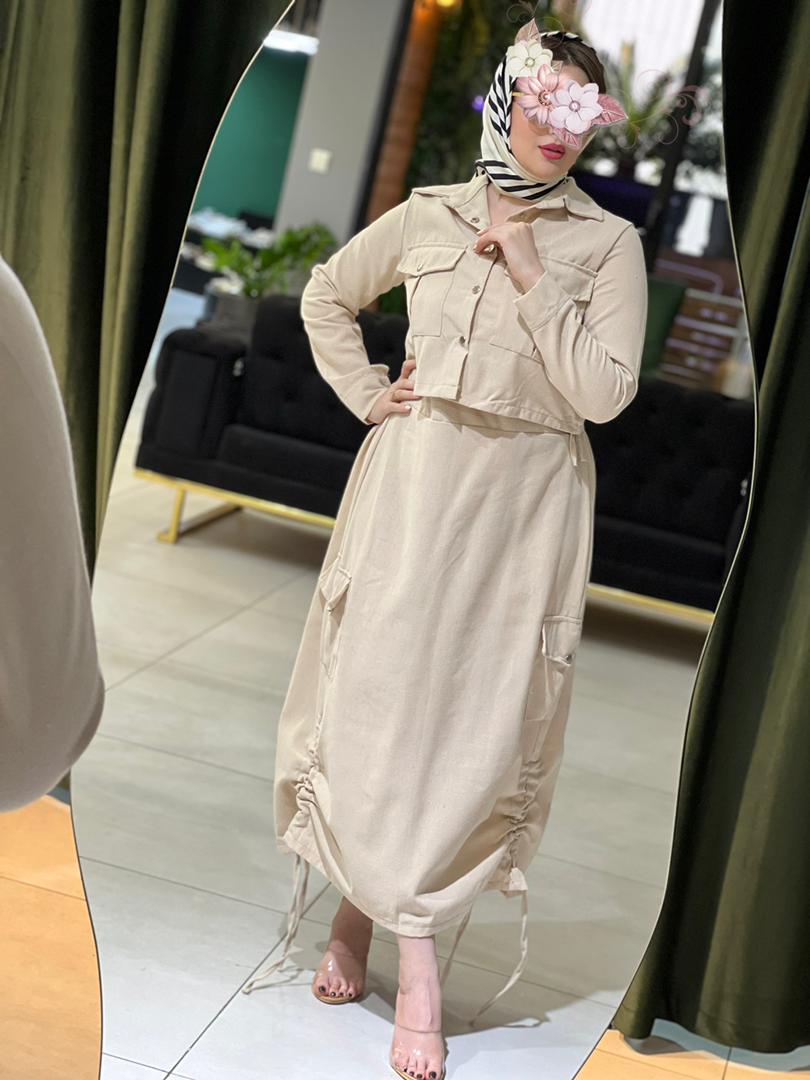 ست سارافن کت کارگو - مزون میس شیکسون - فروشگاه میس شیکسون